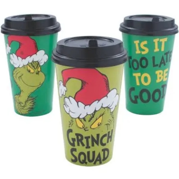 Oriental Trading | Party Supplies | Grinch Squad Disposable Coffee Cups ...